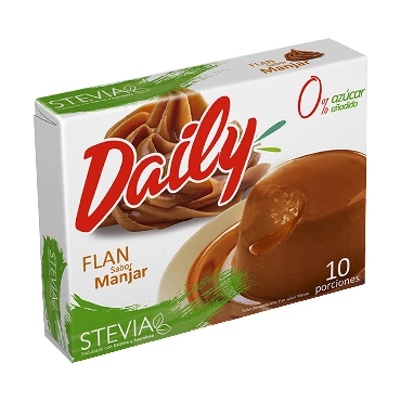 Abarrotes: Flan Daily Manjar Stevia